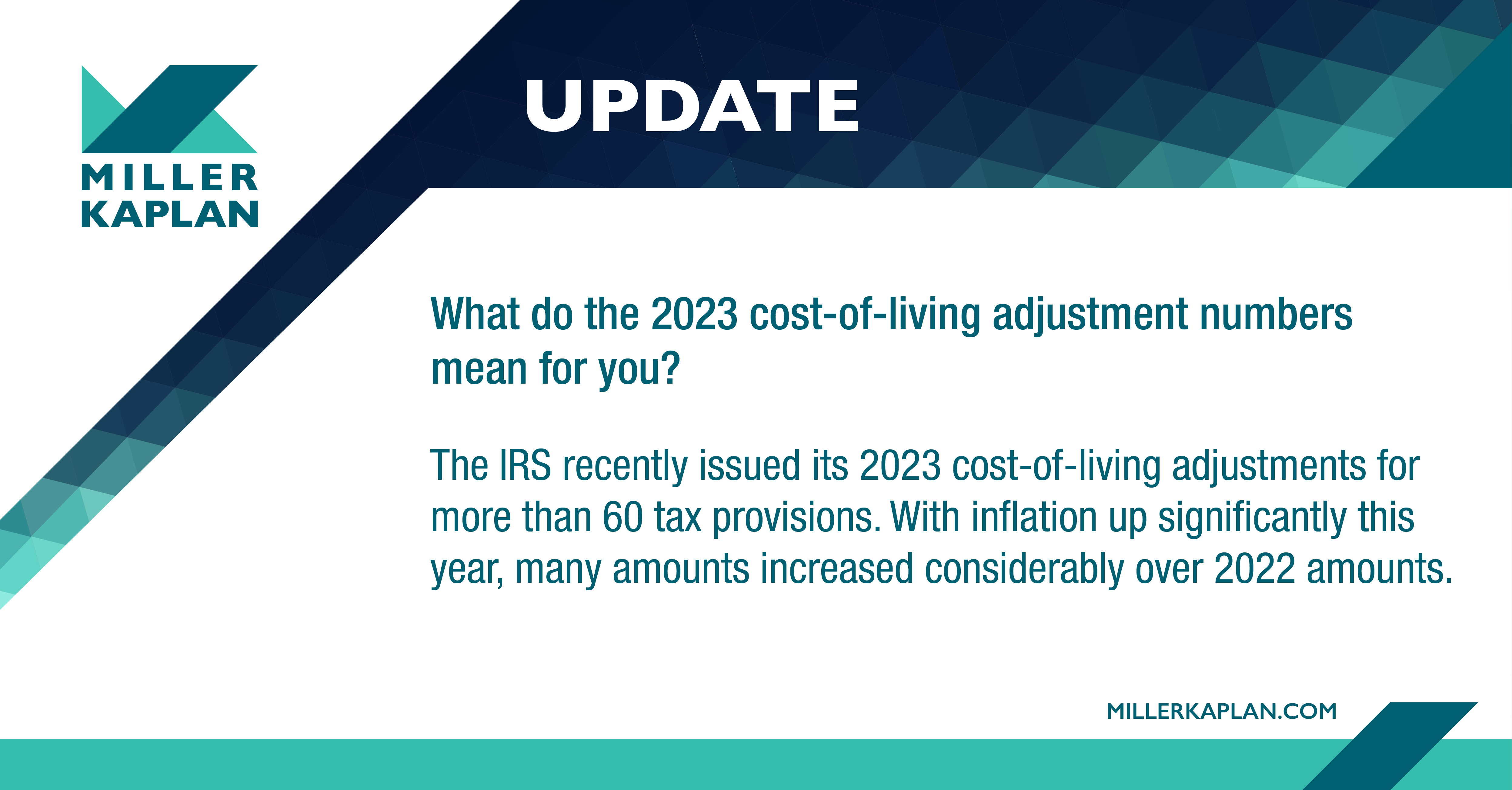 What do the 2023 cost-of-living adjustment numbers mean for you ...