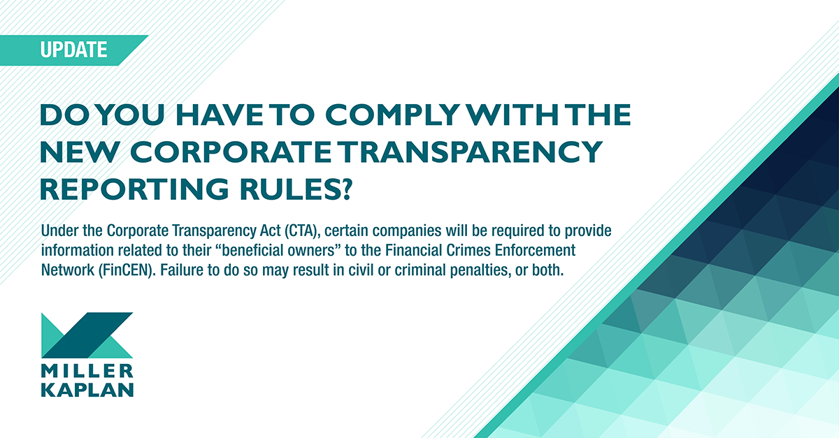 Businesses: Do you have to comply with the new corporate transparency ...